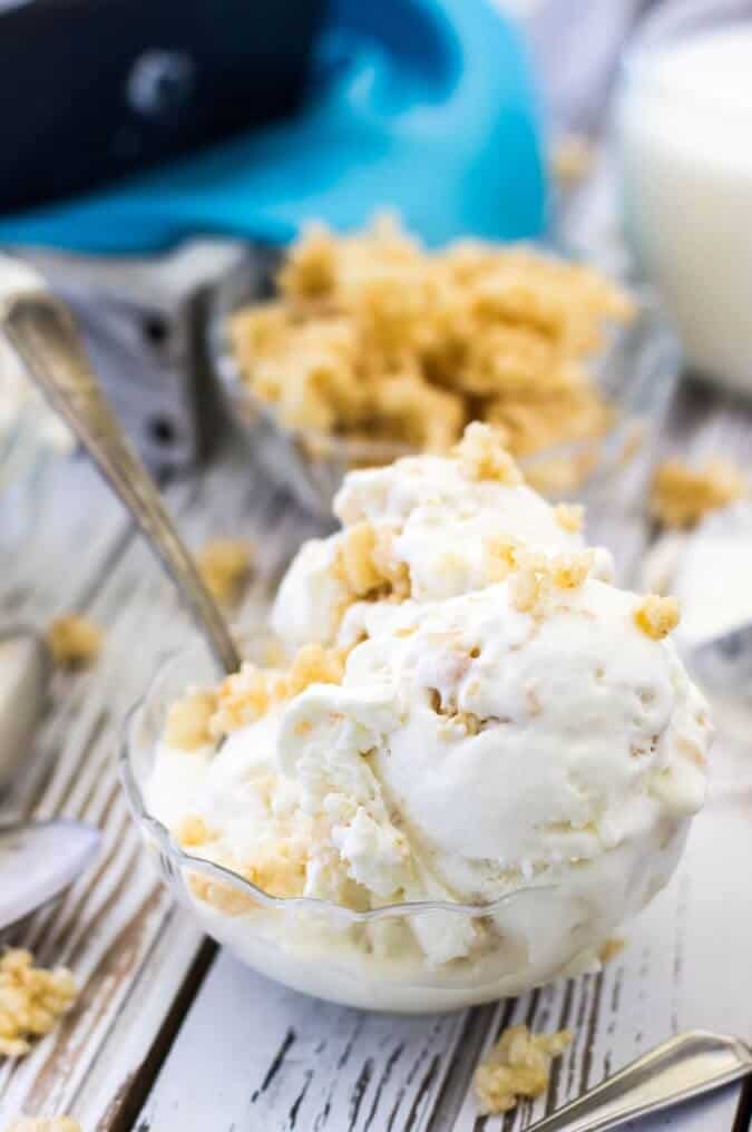 Rice Krispie Treat Ice Cream (No Churn) - Sugar Spun Run