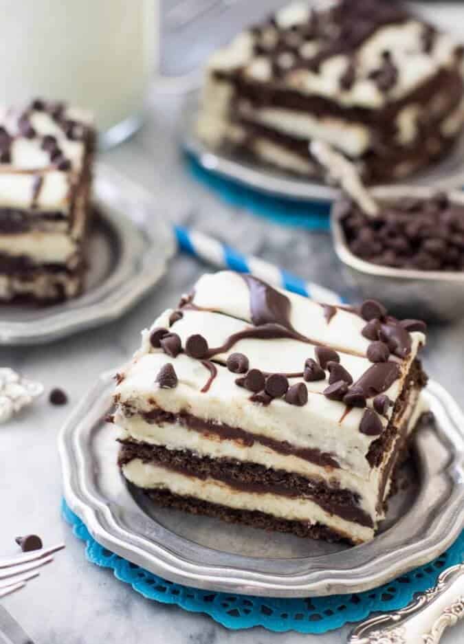 Chocolate Icebox Cake - Sugar Spun Run