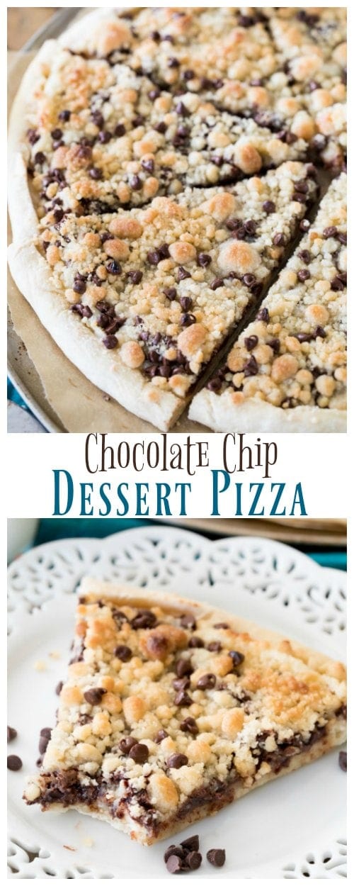 Chocolate Chip Dessert Pizza