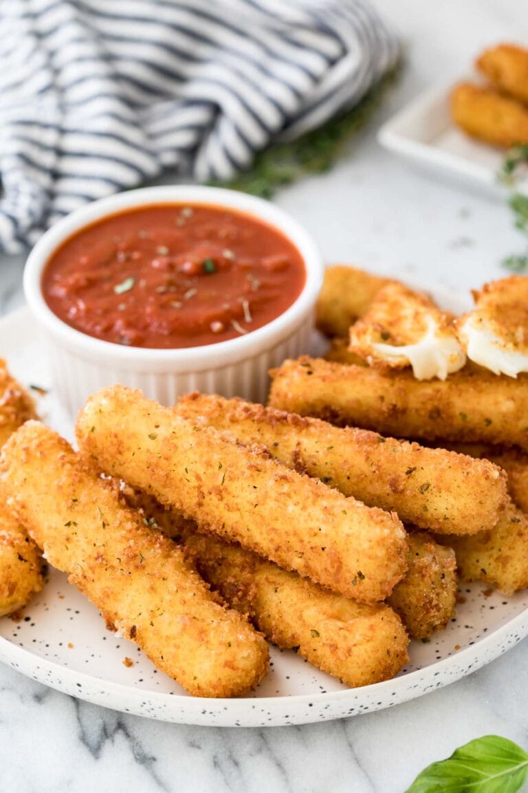 Homemade Mozzarella Sticks - Sugar Spun Run