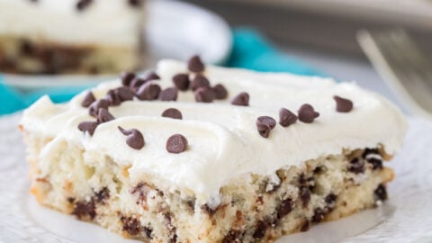 White Chocolate Chocolate Chip Cake