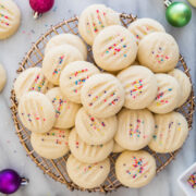 Whipped Shortbread Cookies - Sugar Spun Run