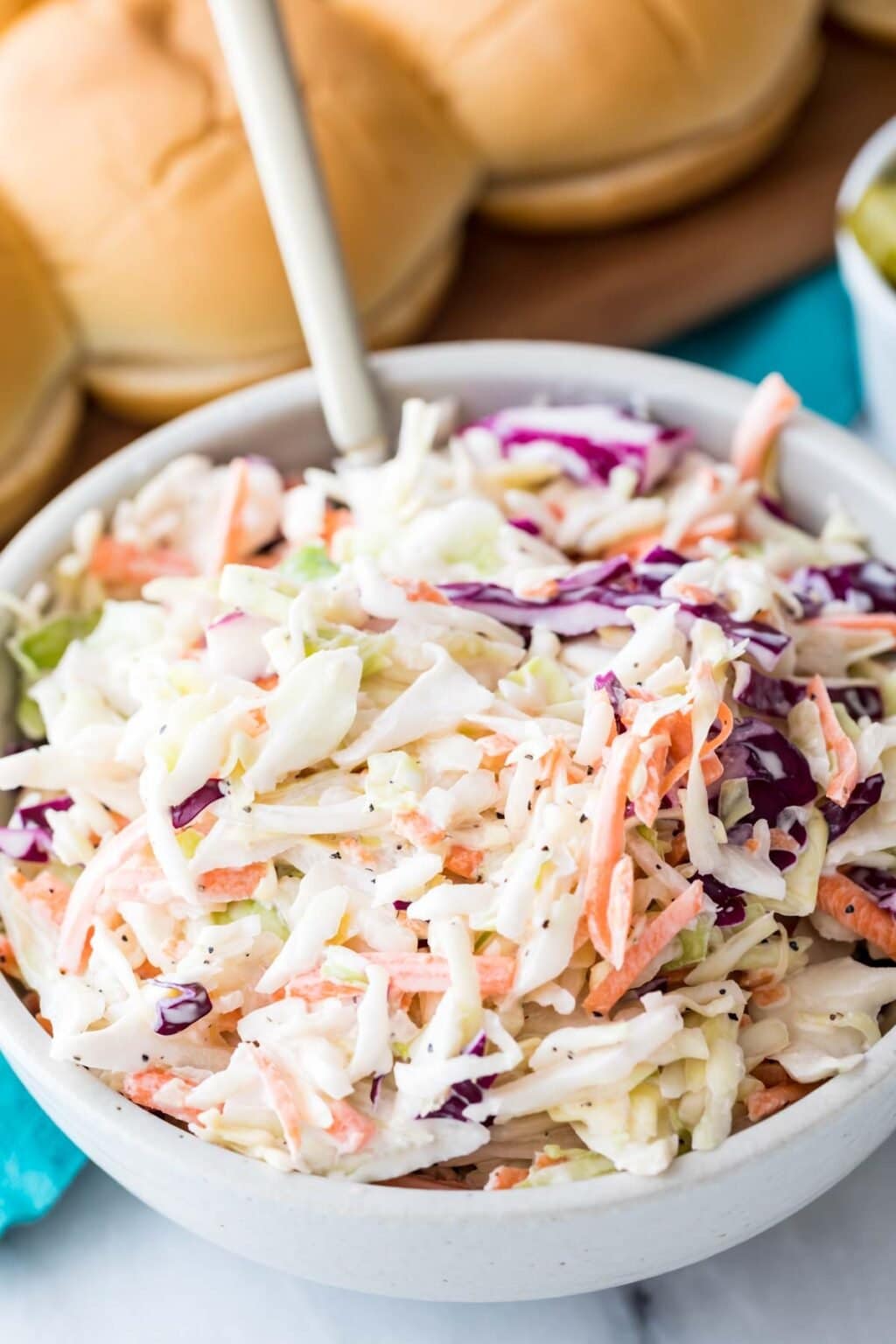 An Easy Coleslaw Recipe - Sugar Spun Run