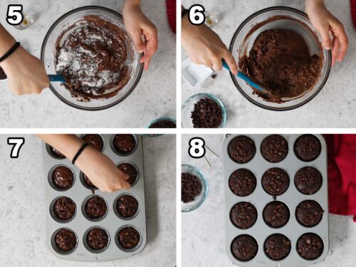 Double Chocolate Muffins - Sugar Spun Run