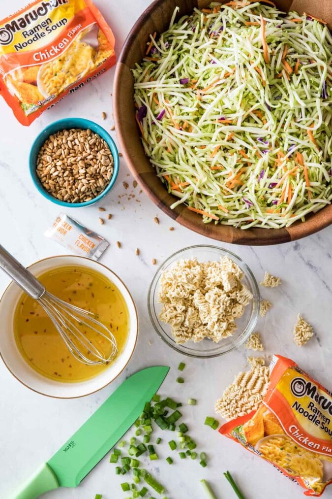 Ramen Noodle Salad - Sugar Spun Run