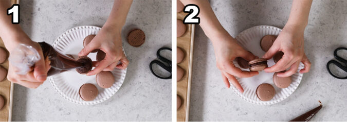 Chocolate Macarons - Sugar Spun Run