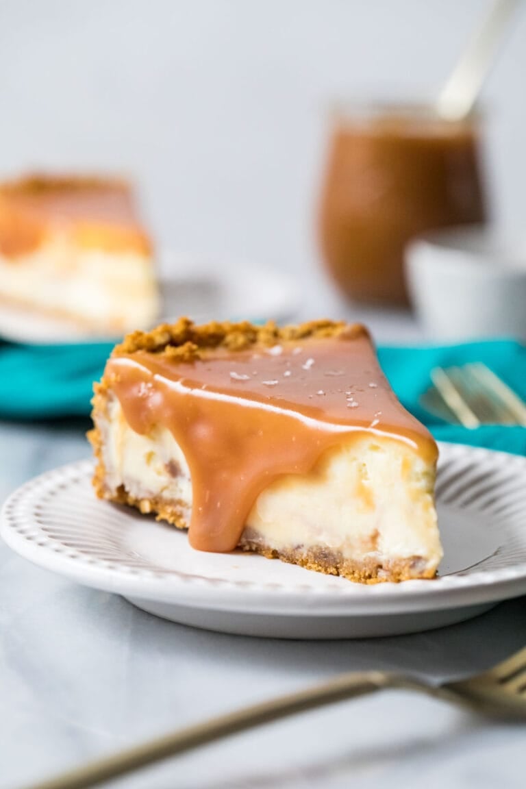 Salted Caramel Cheesecake - Sugar Spun Run