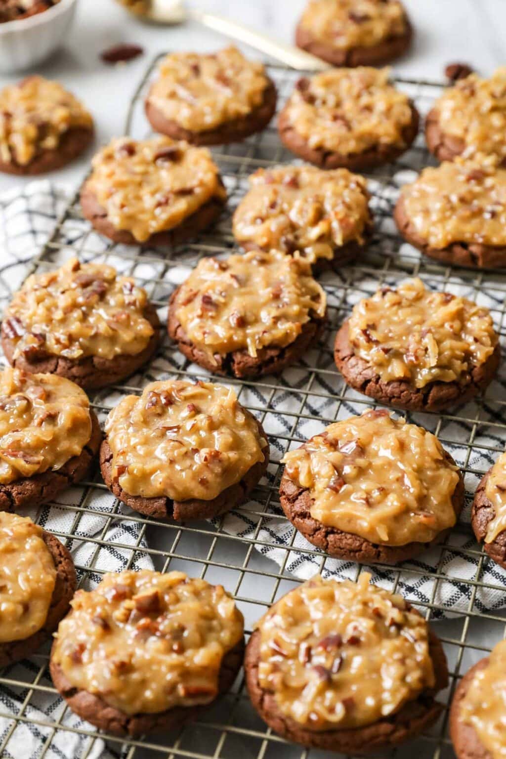 German Chocolate Cookies - Sugar Spun Run