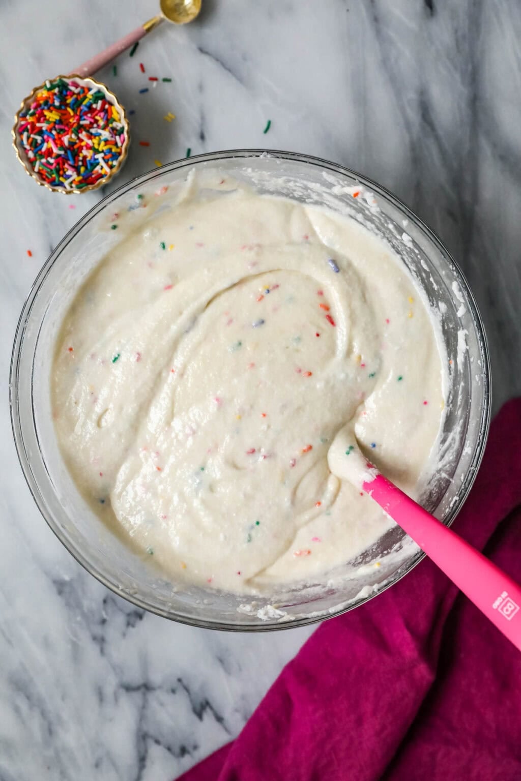 Funfetti Cake from Scratch - Sugar Spun Run