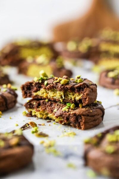 Dubai Chocolate Cookies - Sugar Spun Run