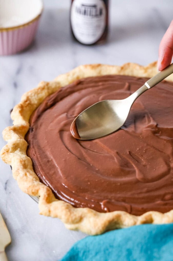 Chocolate Pie Recipe - Sugar Spun Run