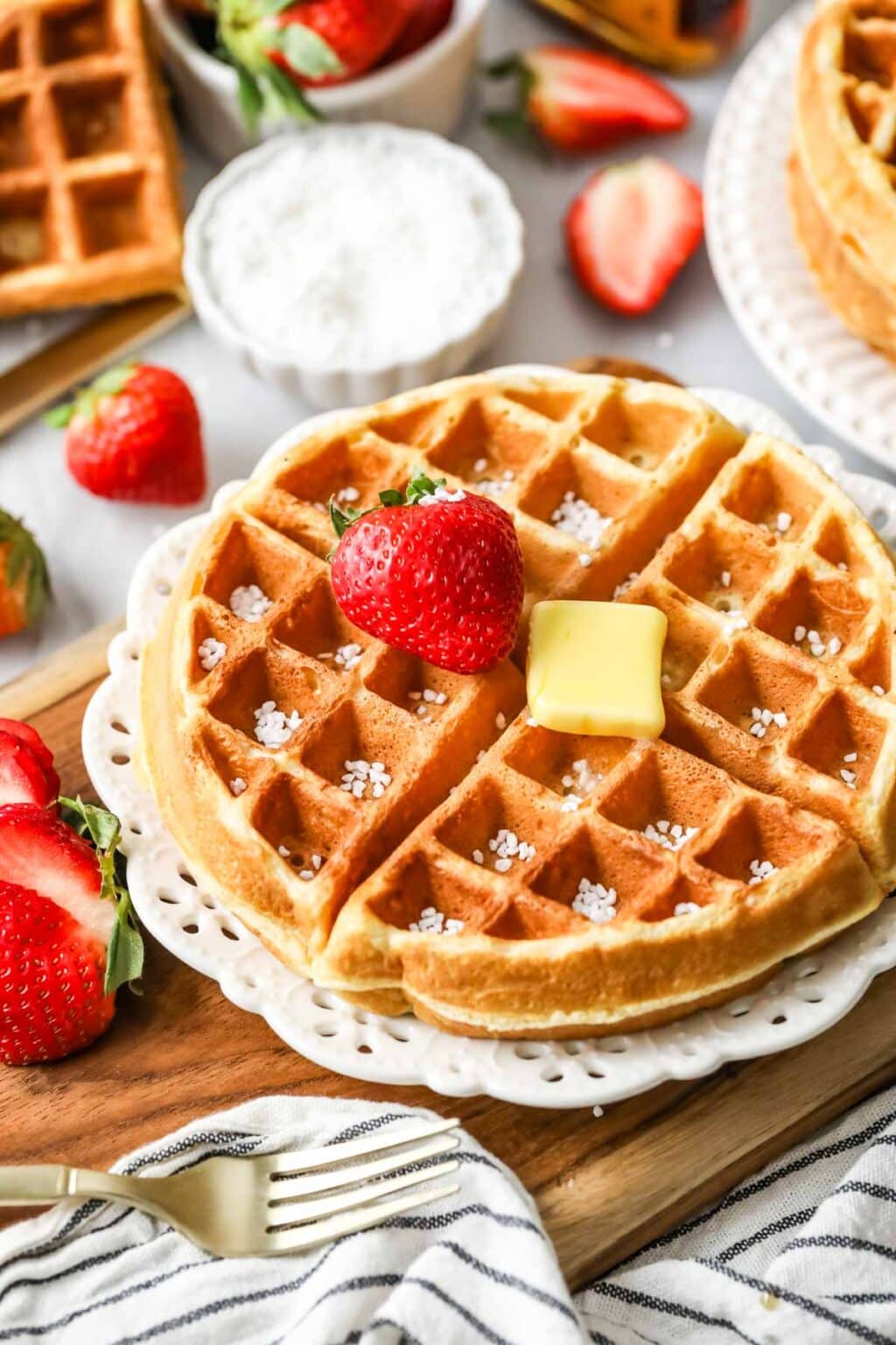 Sourdough Waffles - Sugar Spun Run