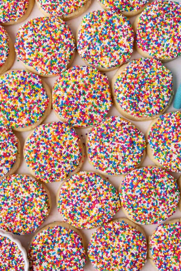 Dot Cake Cookies - Sugar Spun Run